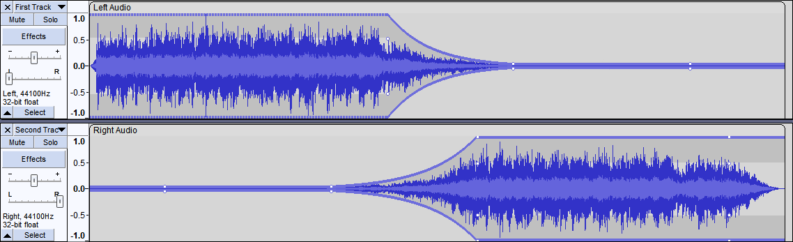 Pan audio - Learning Audacity