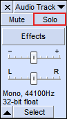 Mute and solo a track - Learning Audacity